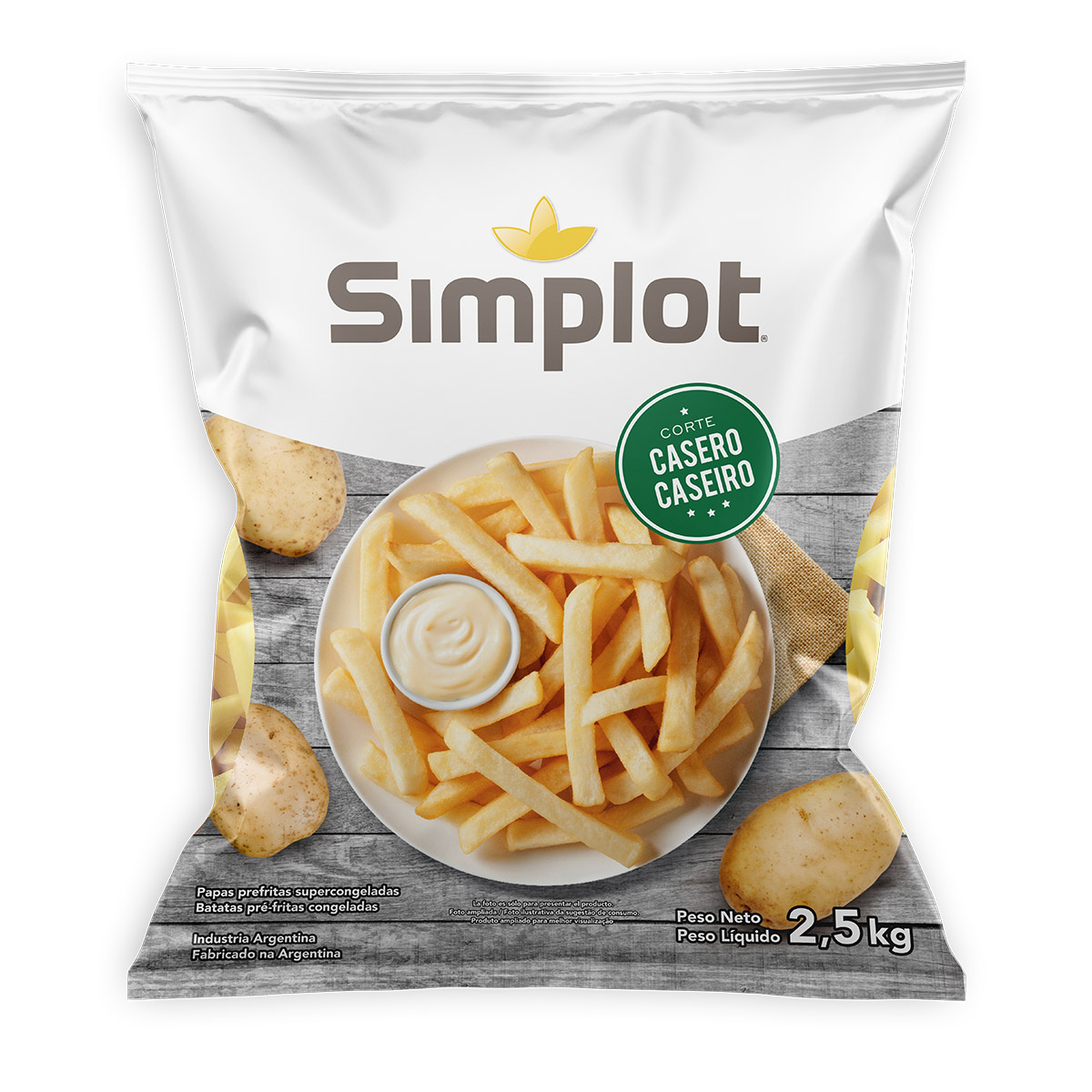 Papas Corte Casero 12mm SIMPLOT 2500g | Habemus Panchos